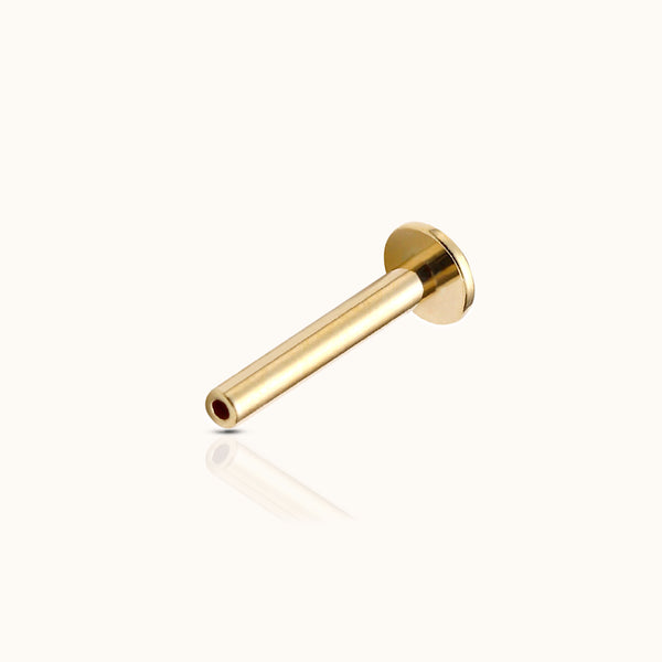 Titanium Threadless Labret Push Pin Flat Back Push Back Post Only – Doviana